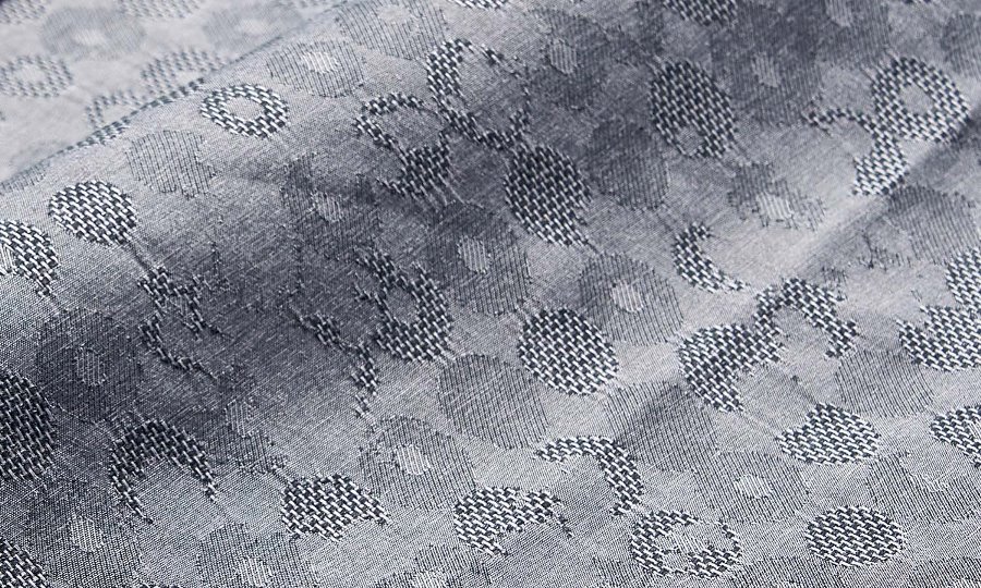 Mesh Jacquard Piece Dye Fabric